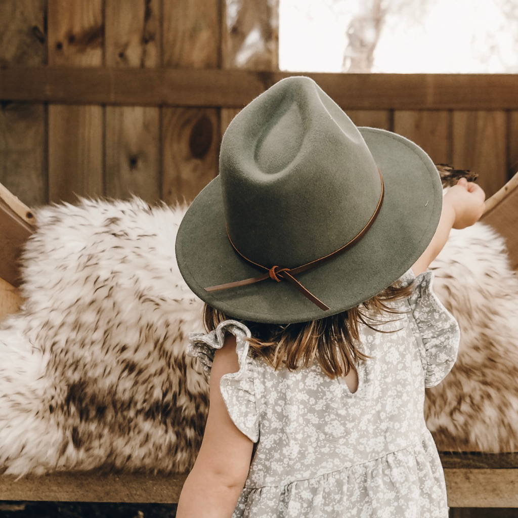 Olive Fedora Kids – Rocky Lane